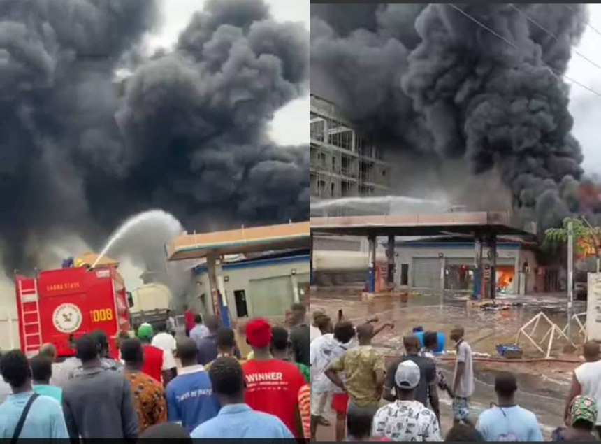 Fire guts fuel station in Lagos – Zap Express